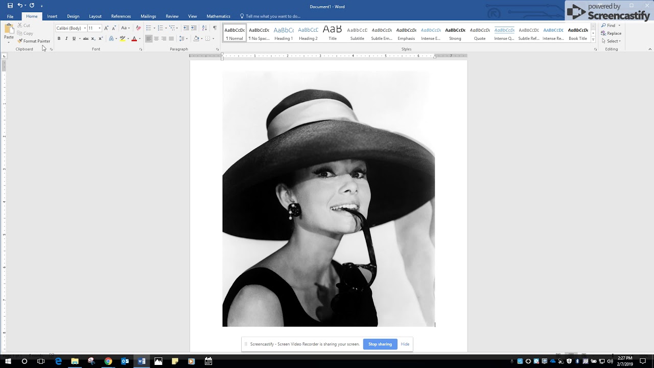 How to posterize an image using microsoft word - YouTube