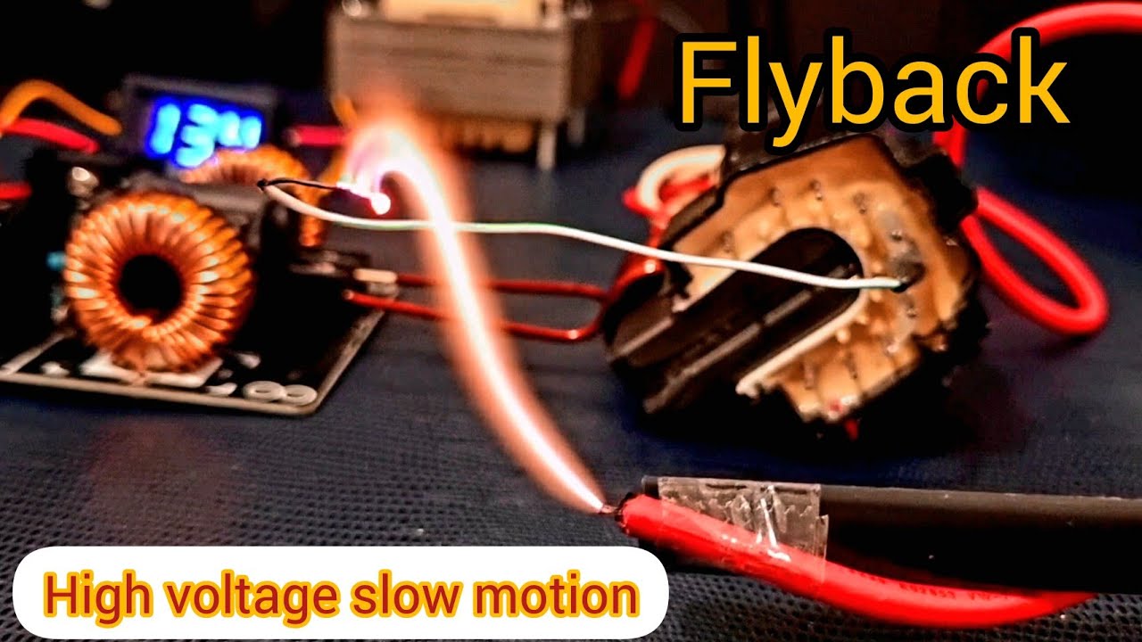 Setting up flyback transformer - voltage 60 kv - YouTube