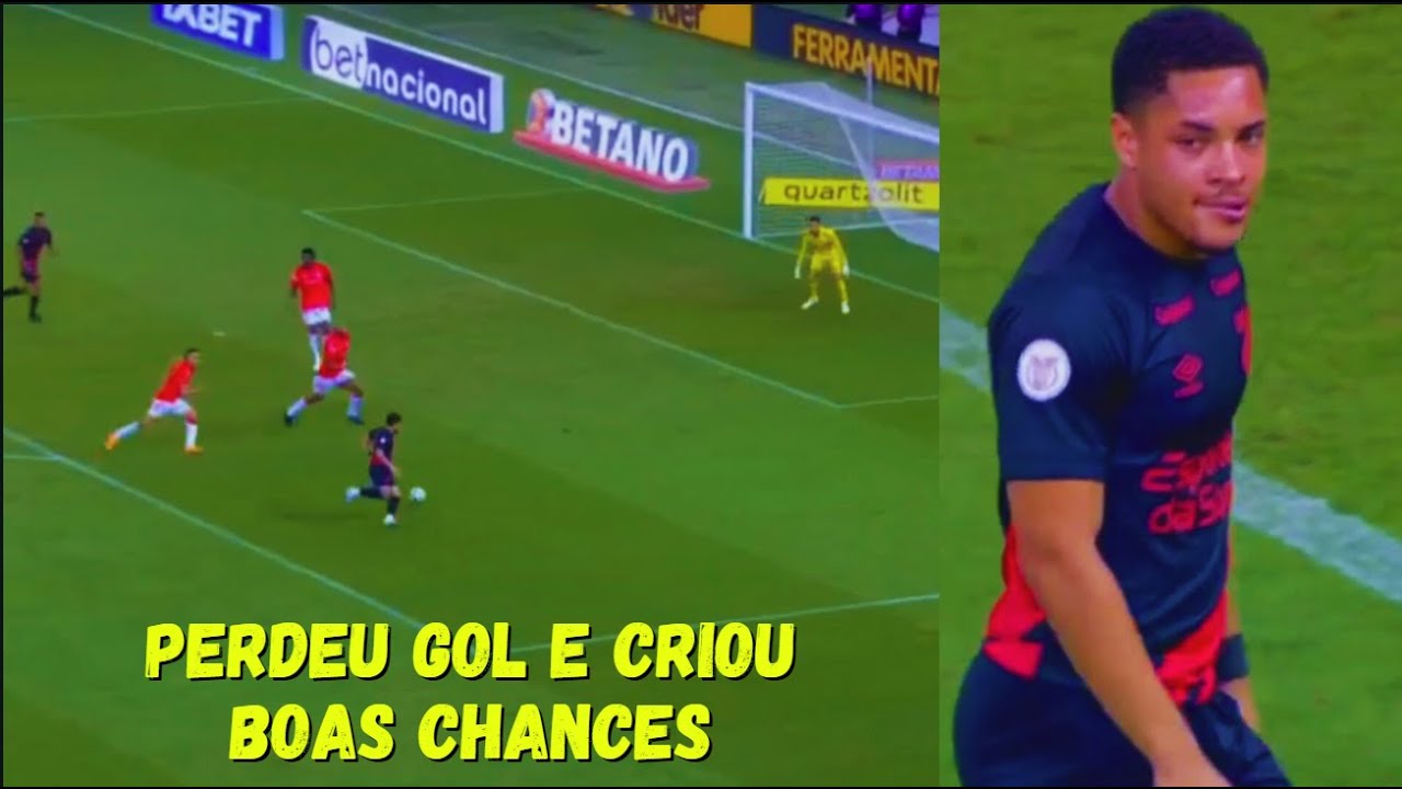 VITOR ROQUE FEZ LINDA JOGADA | Vitor Roque vs Internacional - YouTube