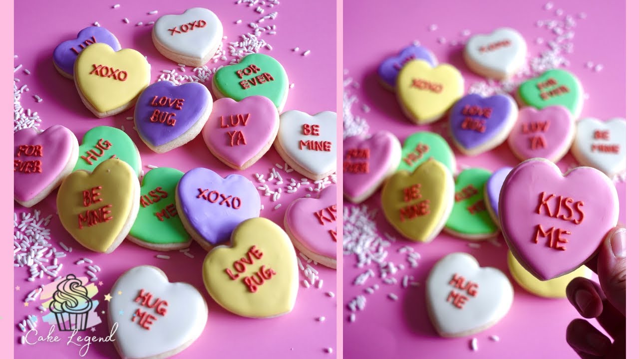 Heart Candy SUGAR COOKIES - YouTube