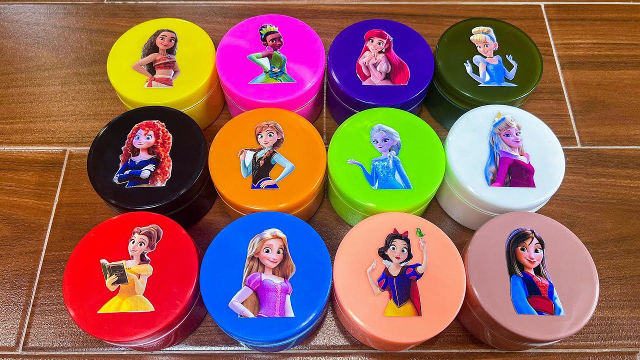 Looking For Disney Princesses With Colorful Circle Shapes! Satisfying ...