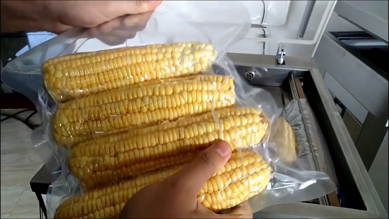 Vacuum Packing Machine Packed with Corn - YouTube
