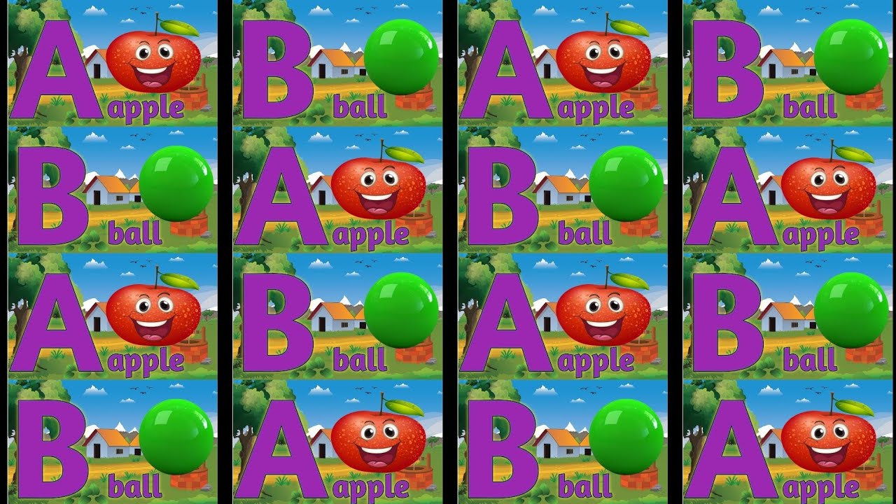 a for apple B for ball |a b c d alphabet |a b c d phonics song |ATHARVA ...