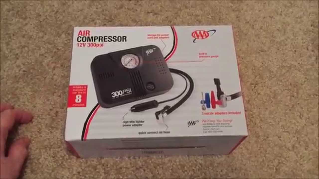 LifeLine AAA 300 PSI 12 Volt DC Air Compressor - YouTube