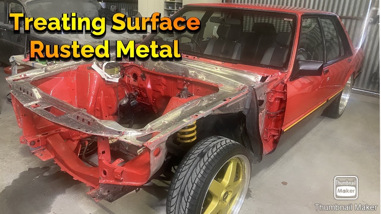 Treating Surface Rusted Metal - YouTube