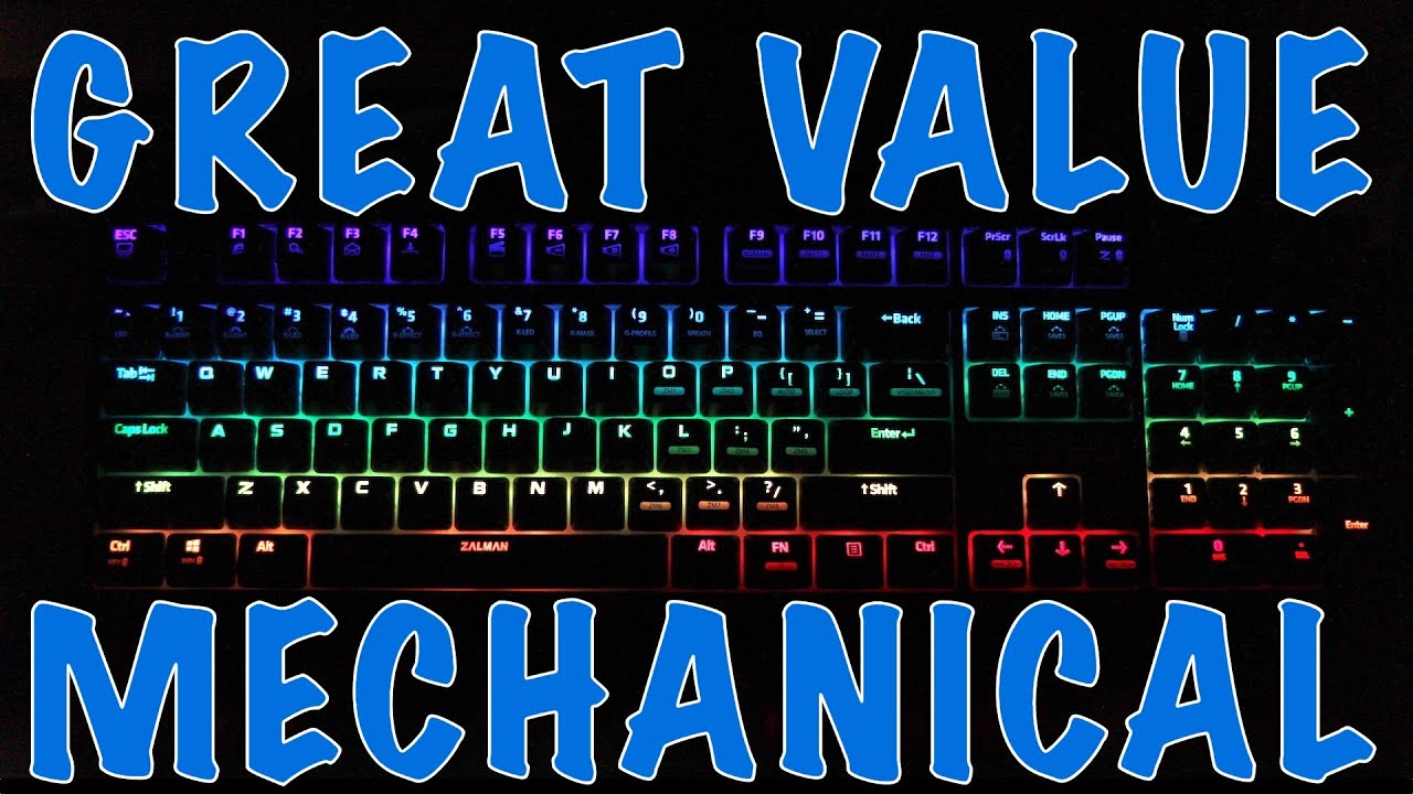 Zalman ZM-K900M Mechanical Gaming Keyboard Review - YouTube
