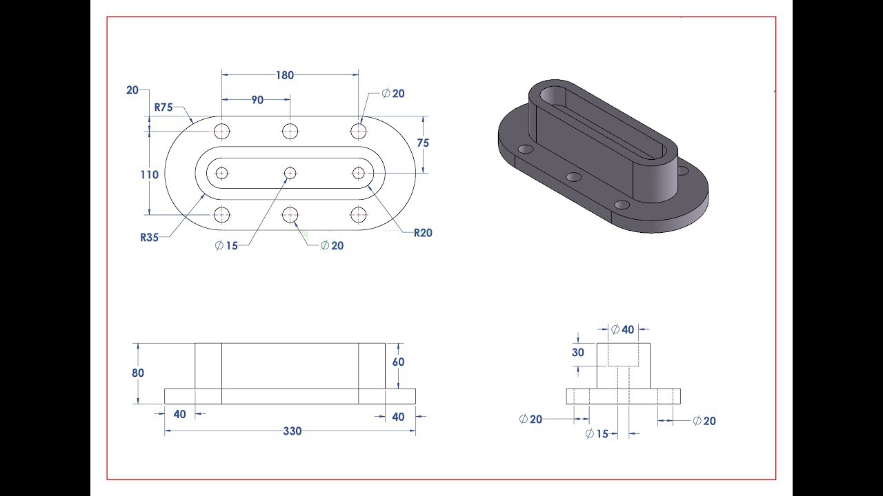 #Solidworks_for_begginers : How to make a 3D part on Solidworks ...