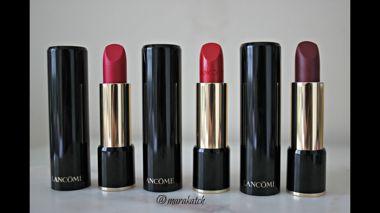 L' Absolute Rouge labiales de lancome reseña y swatches / labiales para ...