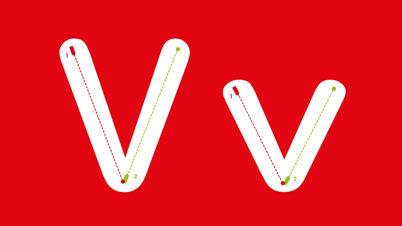 Letter Vv, pronunciation and examples - YouTube