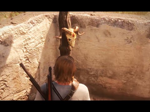 RDR2- Arthur Gets Ram Skull Mask in Early Chapter2 (Buggy Method) - YouTube