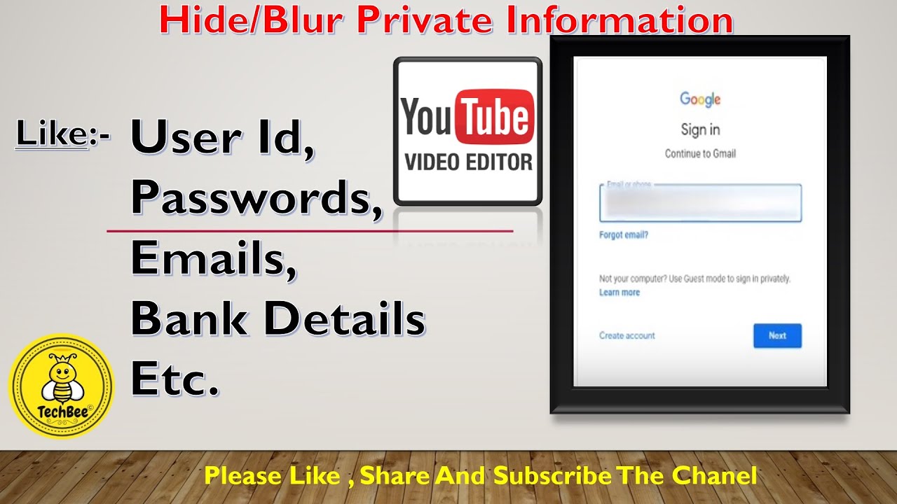 YouTube Video Editor {How to Hide / Blur Private Information on Video}🔥 ...