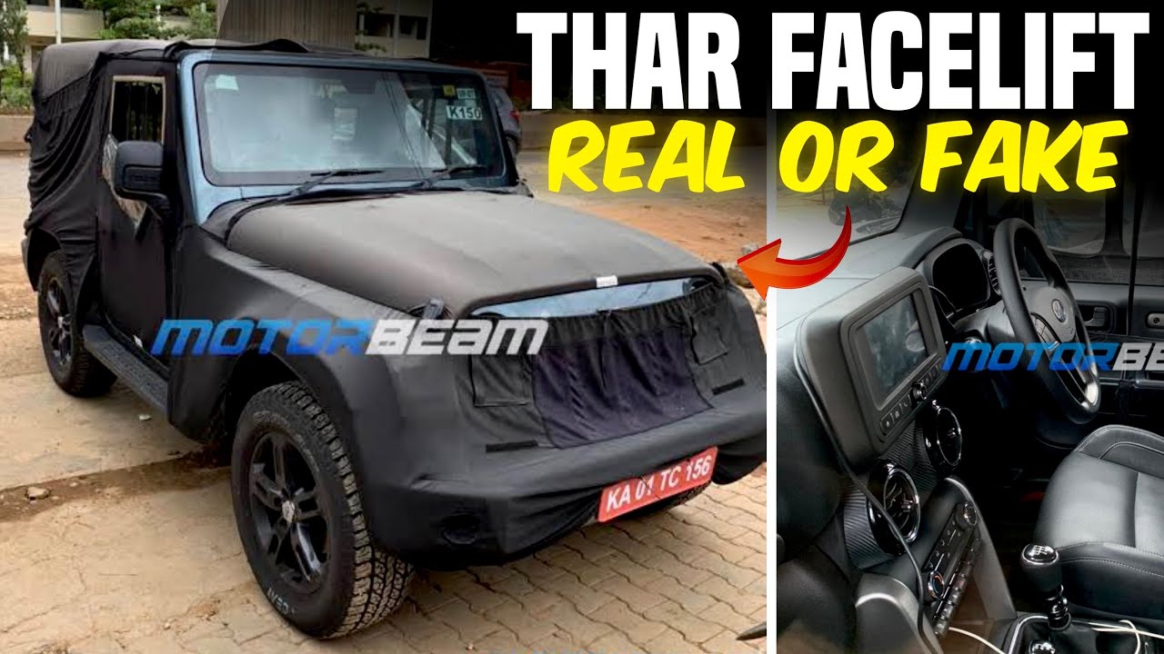 Finally 3 Door Thar Facelift Coming Soon Real Or fake All Details ...