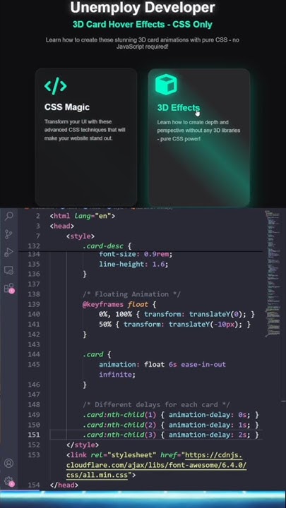 No JavaScript Needed For These Stunning Cards #coding #frontendcourse #htmlcss - YouTube