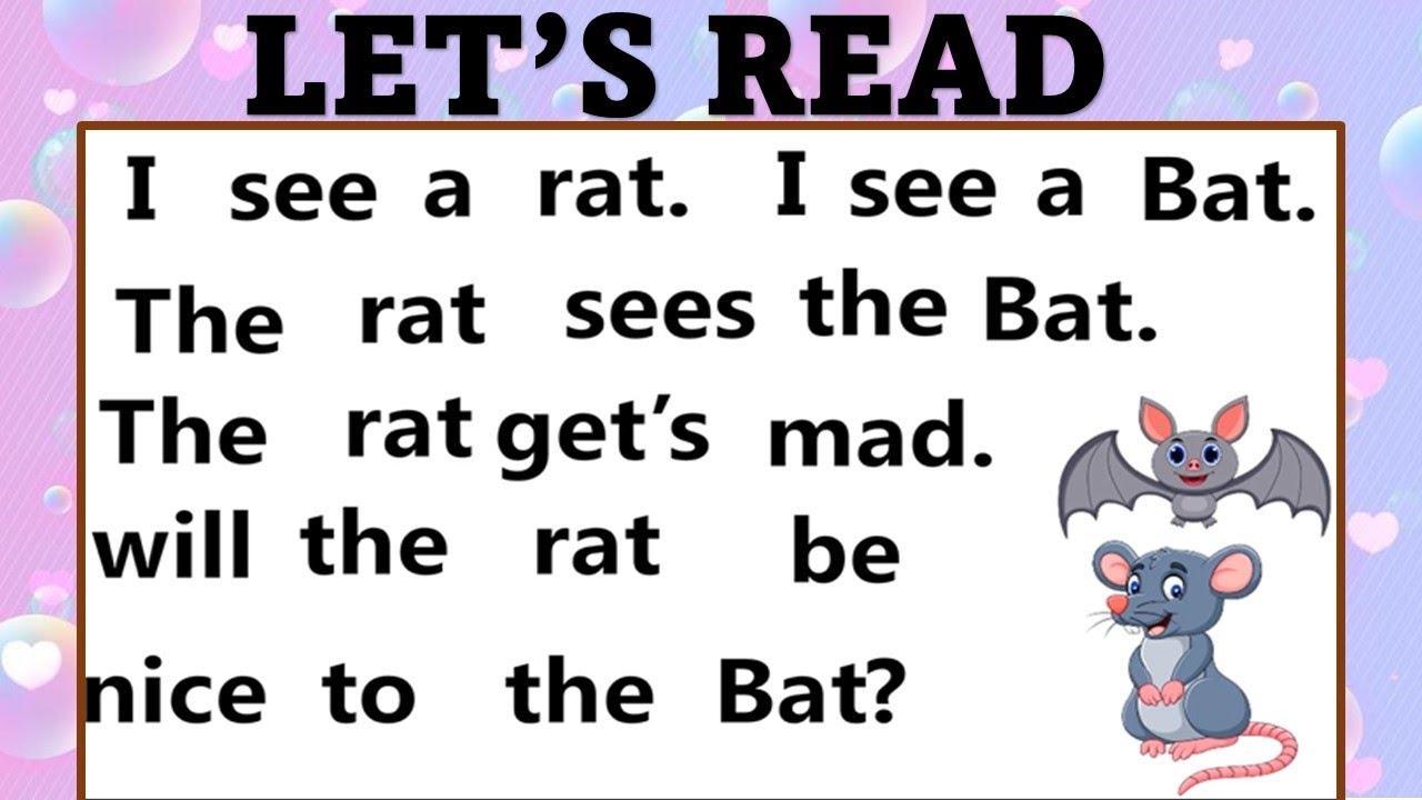 Practice Reading Learn how to read Reading Lesson for Grade 1, Grade 2 ...