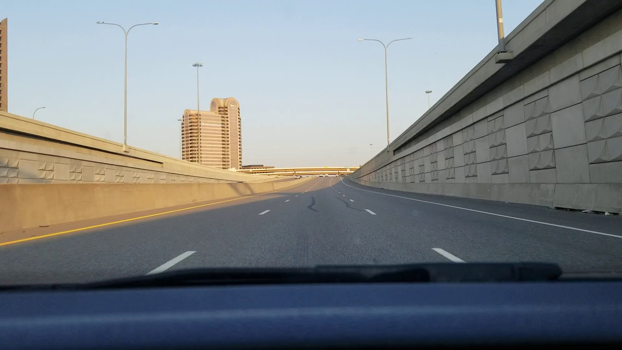 Driving in Dallas- Texas. Express/Toll lanes on I-635 from minute 3 ...