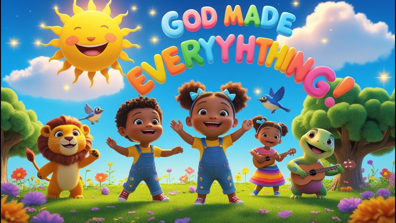 God Made Everything! | Christian Song for Kids | Bible Creation Song ...