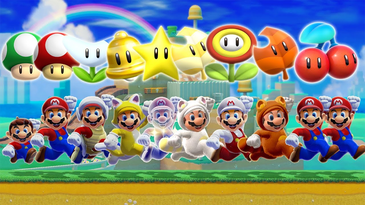 Super Mario 3D World - All Power-Ups - YouTube