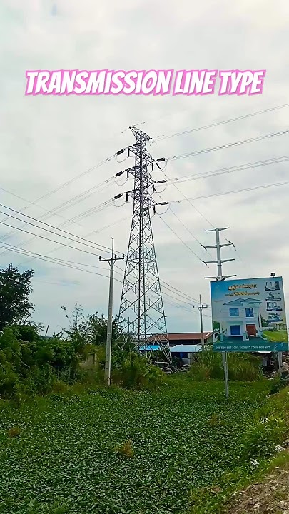 Transmission Line Type, typical double circuits HV Lattice Tower🗼# ...