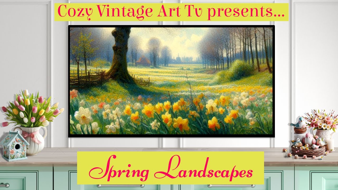 Spring Landscapes Screensaver for TV | Spring Paintings Wallpaper Free ...