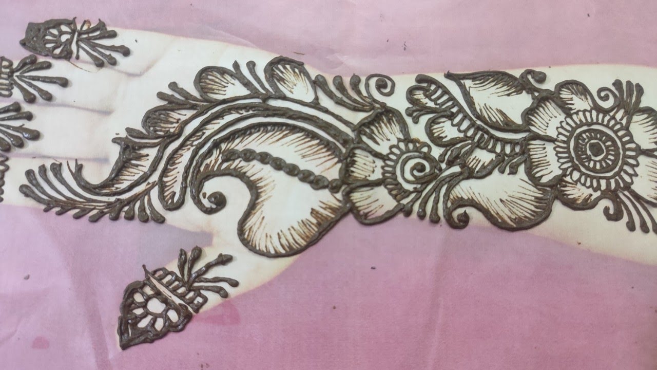 Apply new easy shaded mehandi design for hand #246 - YouTube