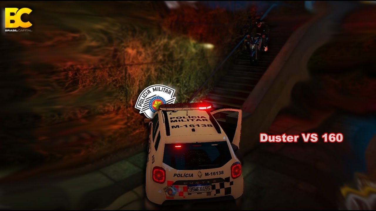 Pinote COPOM!!! Duster X CG 160 - Pinote Brasil Capital RP - YouTube