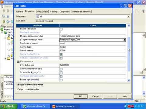 Informatica Session Properties - YouTube