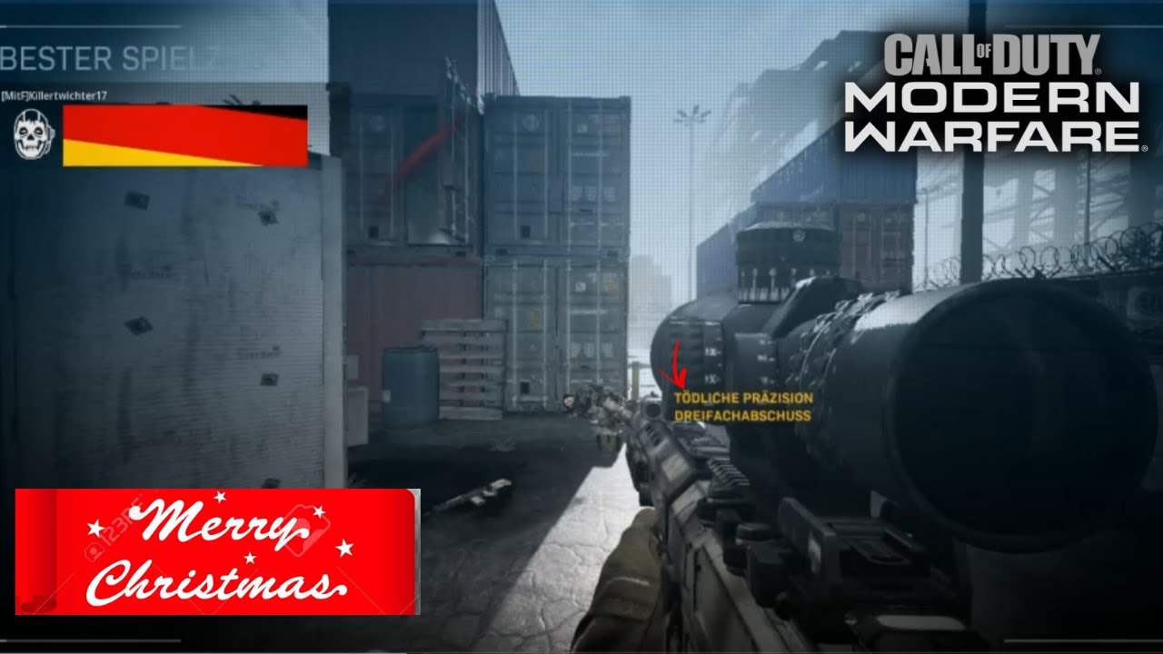 Call of Duty Modern Warfare SNIPER Merry Christmas - YouTube
