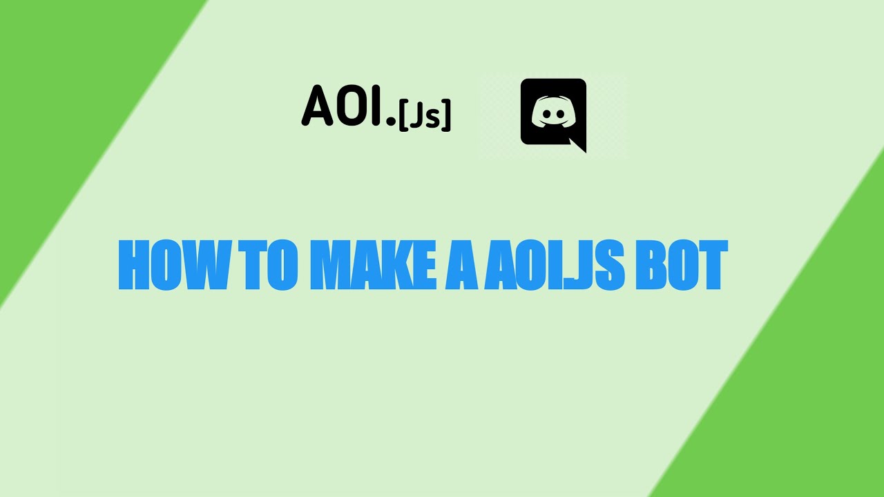 How to code a bot in aoi.js || 02 - YouTube