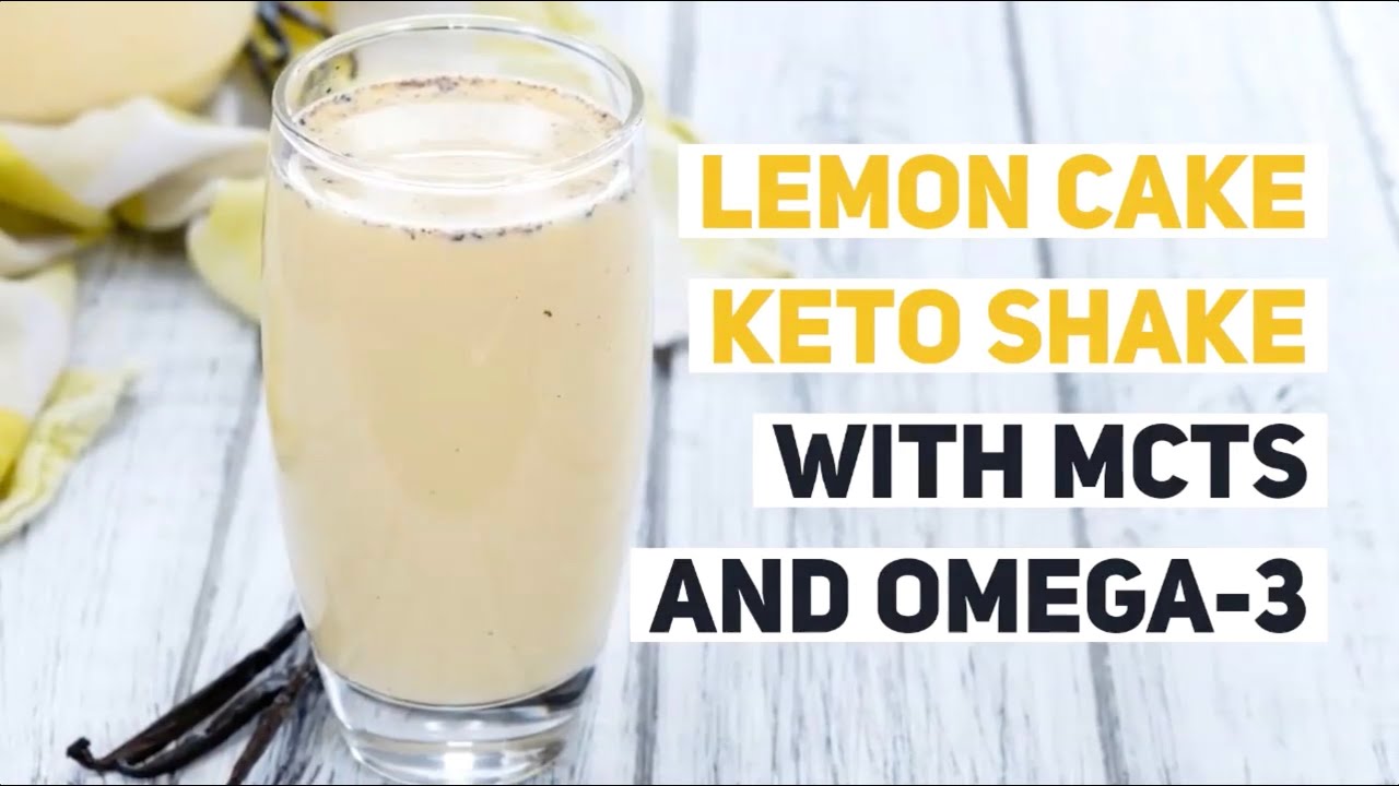 🍋🍰 Lemon Cake Keto Shake with MCTs and Omega-3 - YouTube