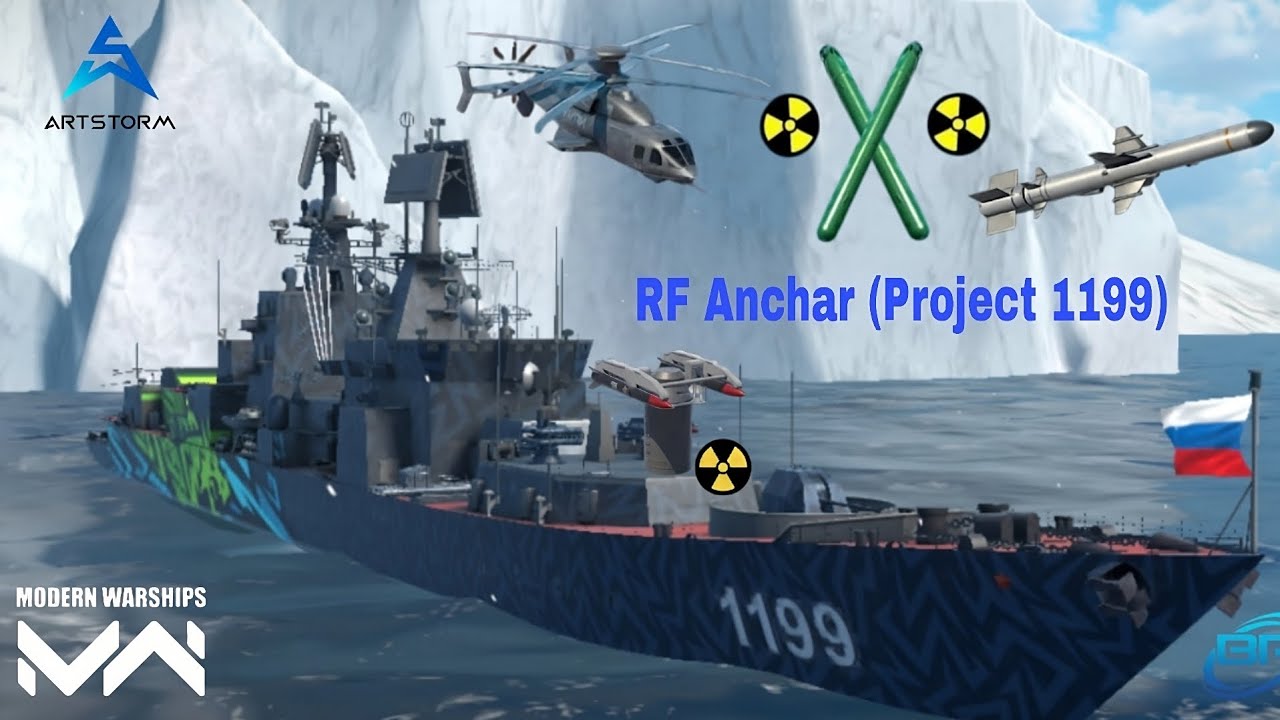 Modern Warships Gameplay | RF Anchar (Project 1199) | Best Build - YouTube