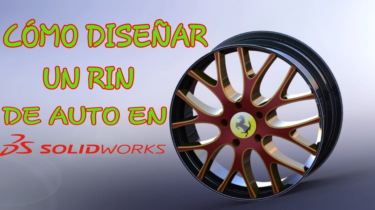 SOLIDWORKS | CÓMO HACER UN RIN DE AUTO | TUTORIAL - YouTube
