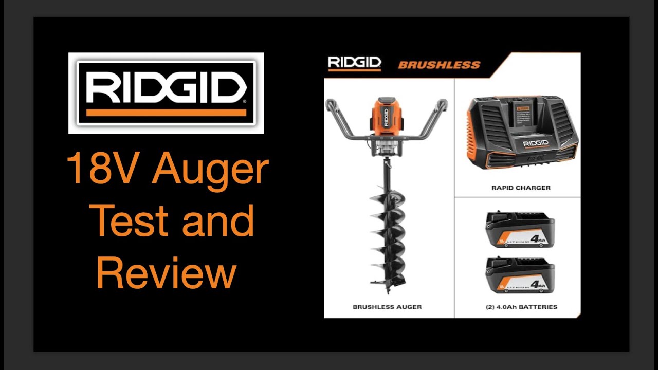 Ridgid 18V Auger - YouTube