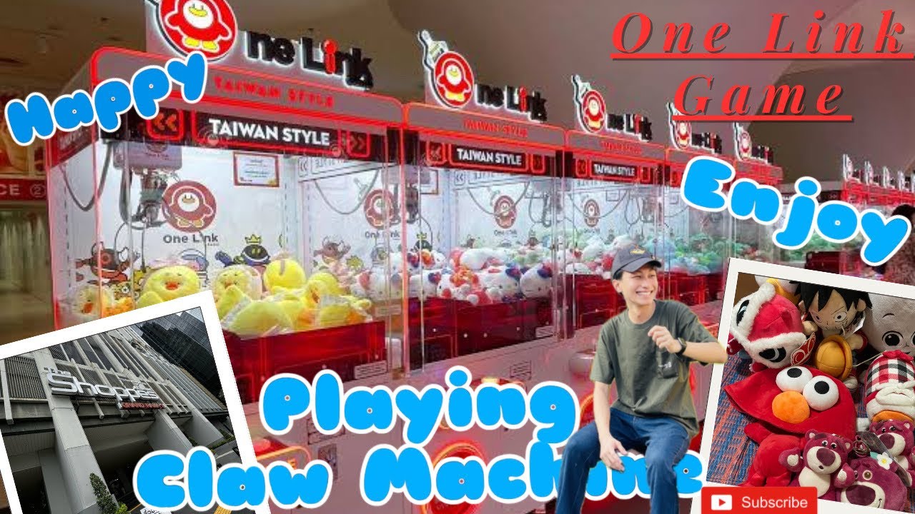 Playing claw machines🎉 (Let’s happy and enjoy)#bkk #onelinkgame # ...