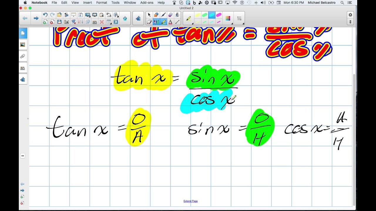 Trig Identities Proof Of Tanx Sinx Cosx Grade 11 University Lesson 4 6