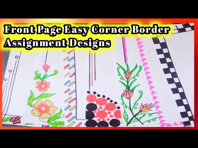 Simple Page Corner Borders Simple Page Border Corner Design Stock