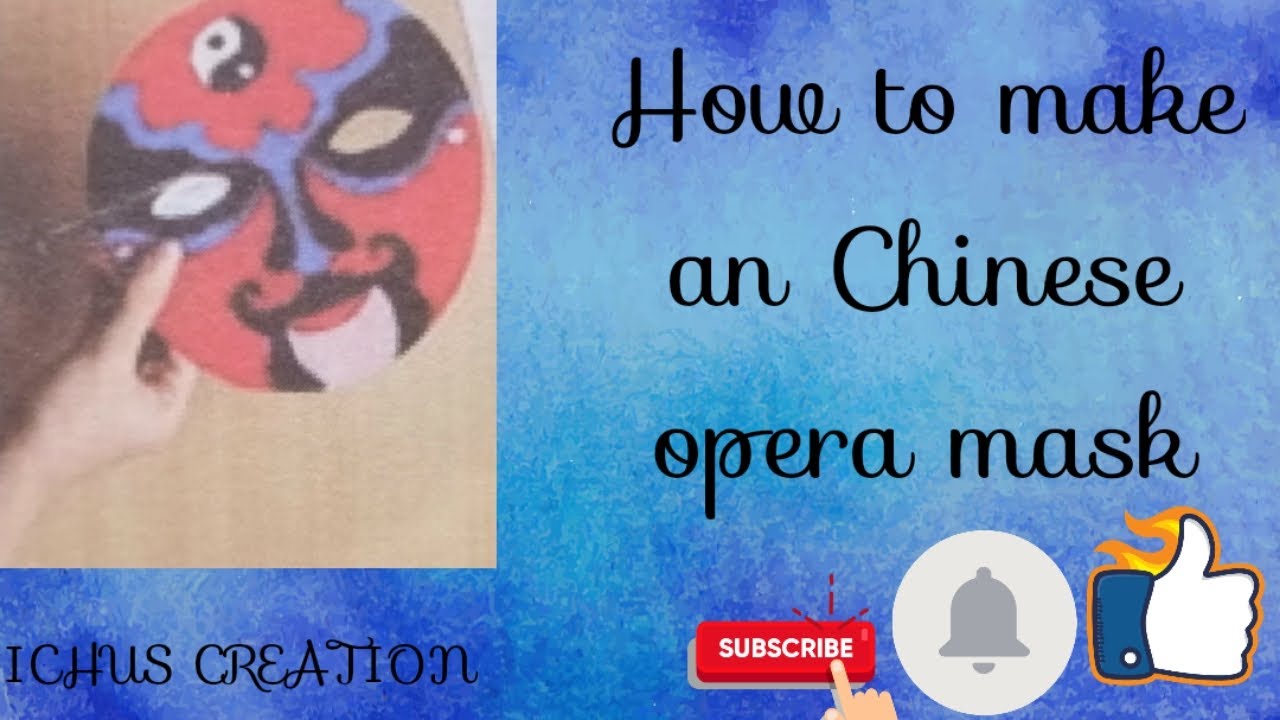 How to make a chinese opera mask/ #like #subscribe - YouTube