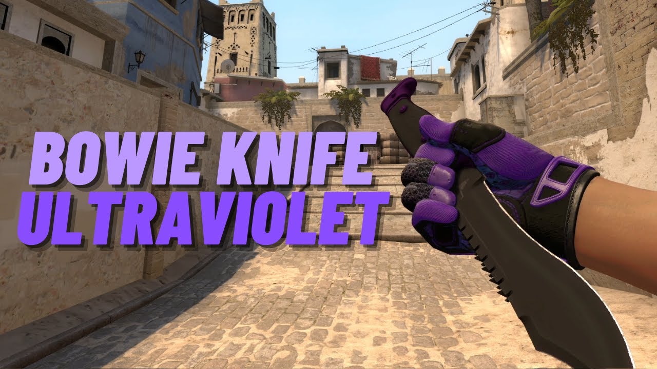 Bowie Knife Ultraviolet | CSGO Knife Showcase - YouTube