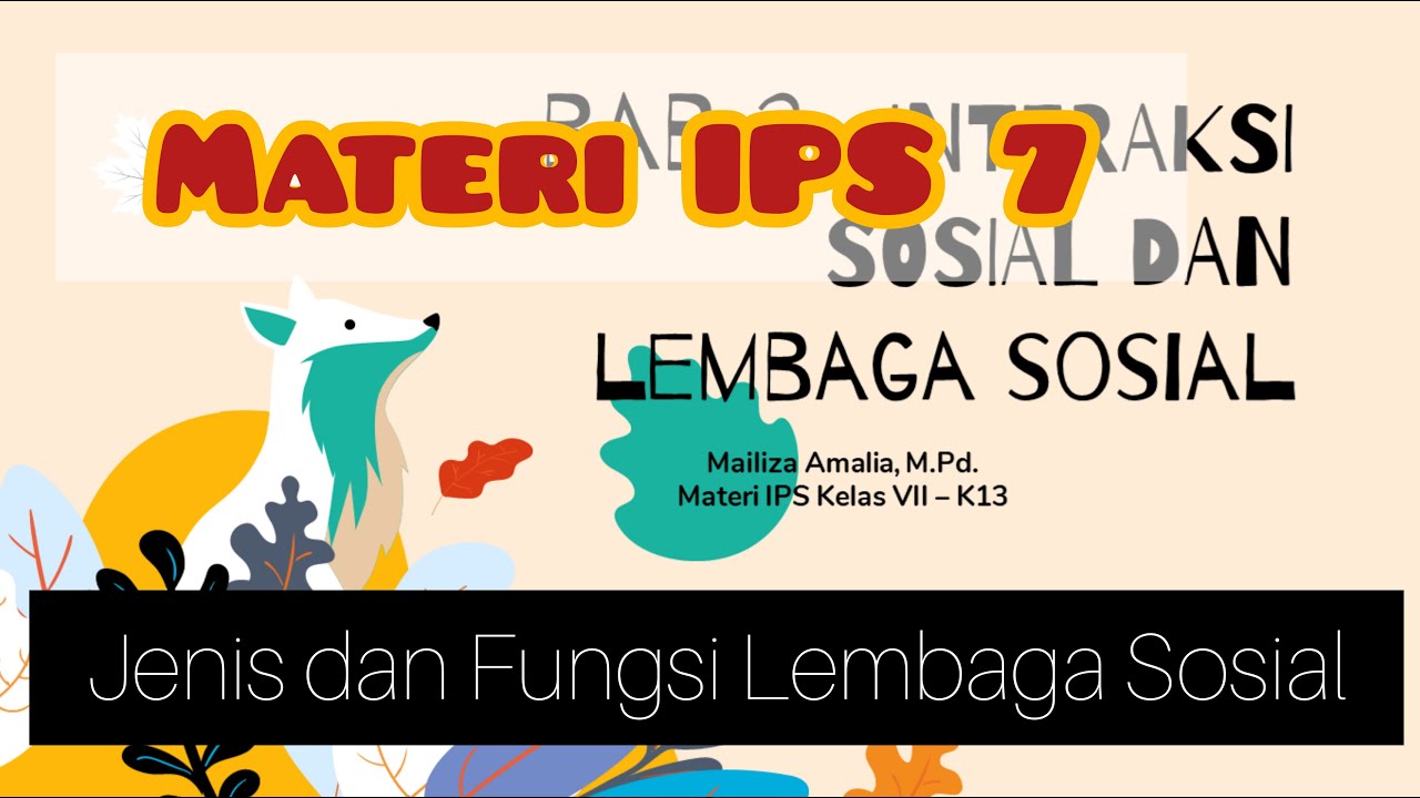 Part Lembaga Sosial Jenis Dan Fungsi Lembaga Sosial Materi Ips Hot Sex Picture