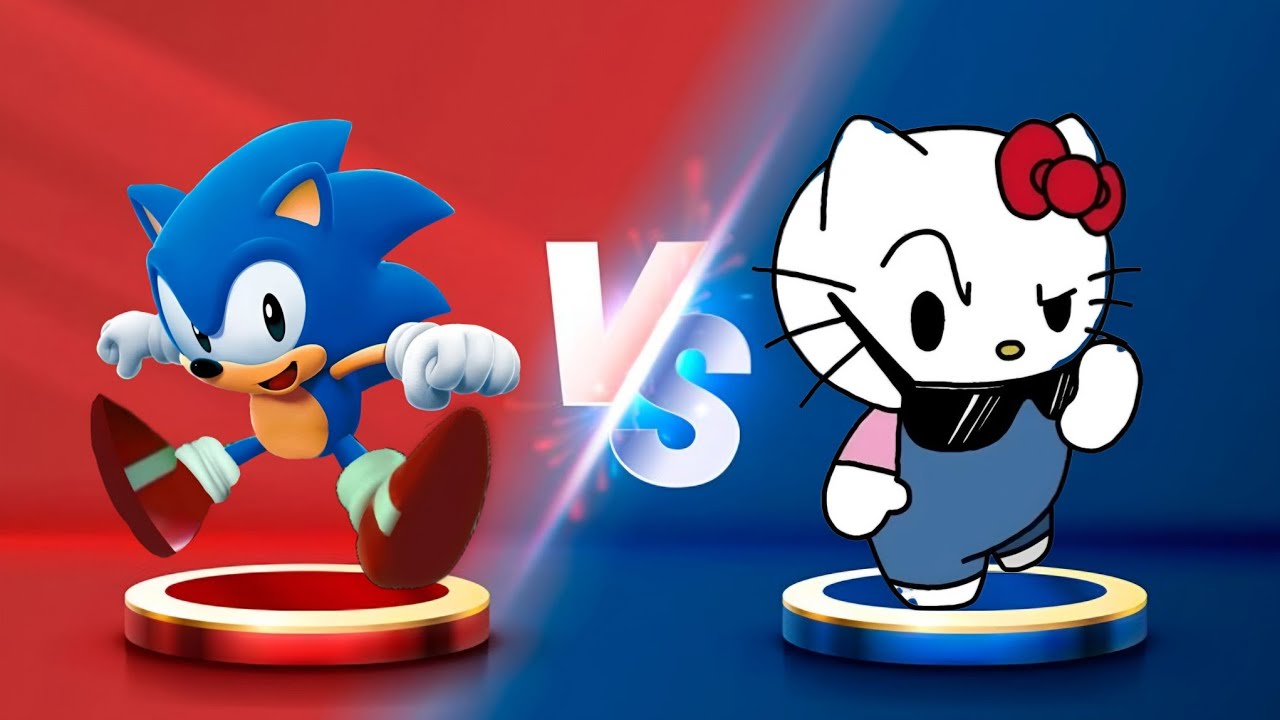 Sonic Dash - Classic Sonic VS Hello kitty _ Movie Sonic vs All Bosses ...