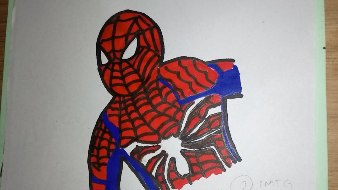 How to draw SPIDER-MAN (No Way Home)| Step By Step Tutorial - YouTube