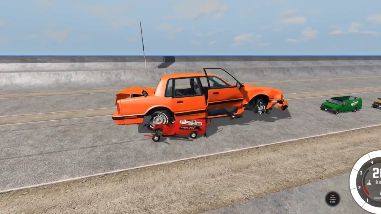 Crush small cars with giant car #106 BeamNG DRIVE #cargamess #carrace # ...