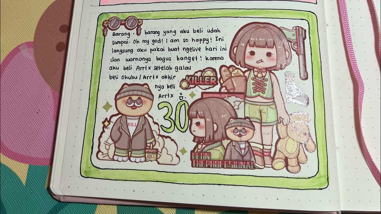 Journal With Me | Small Mochi sticker, Illustlab, etc - YouTube