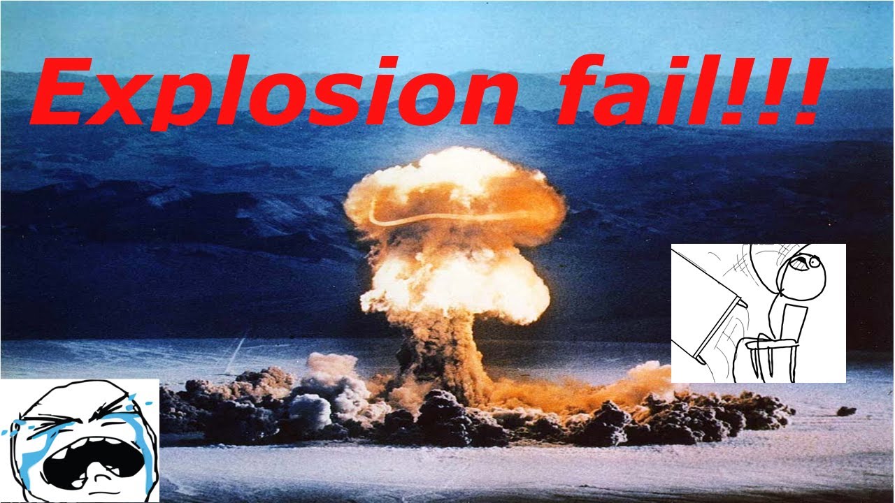 explosion fail! shootin in a blizzard - YouTube