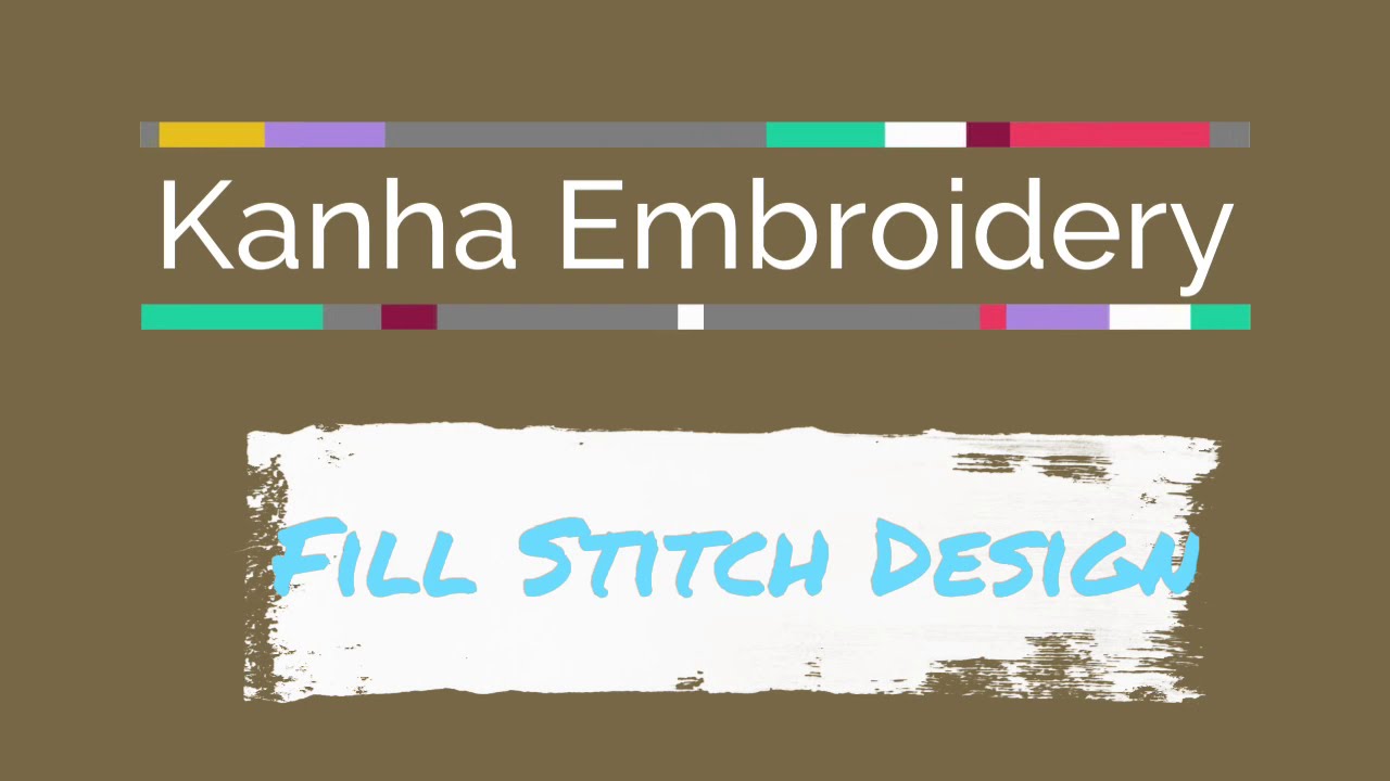 Hand Embroidery Fill Stitch Design | Hand Embroidery Tutorial - YouTube