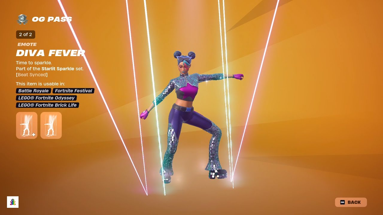 Diva Emote OG Pass (Fortnite Chapter 1 Season 2) - YouTube