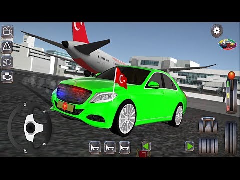 Yeşil Mercedes S600 Başkan Arabası #5 // Passat ve Mercedes S600 Başkan Koruma Araba Oyunu FHD