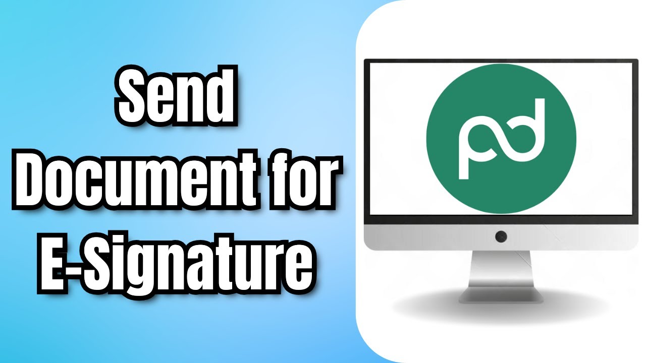 How to Send Document for E Signature in PandaDoc (Easy Tutorial) - YouTube
