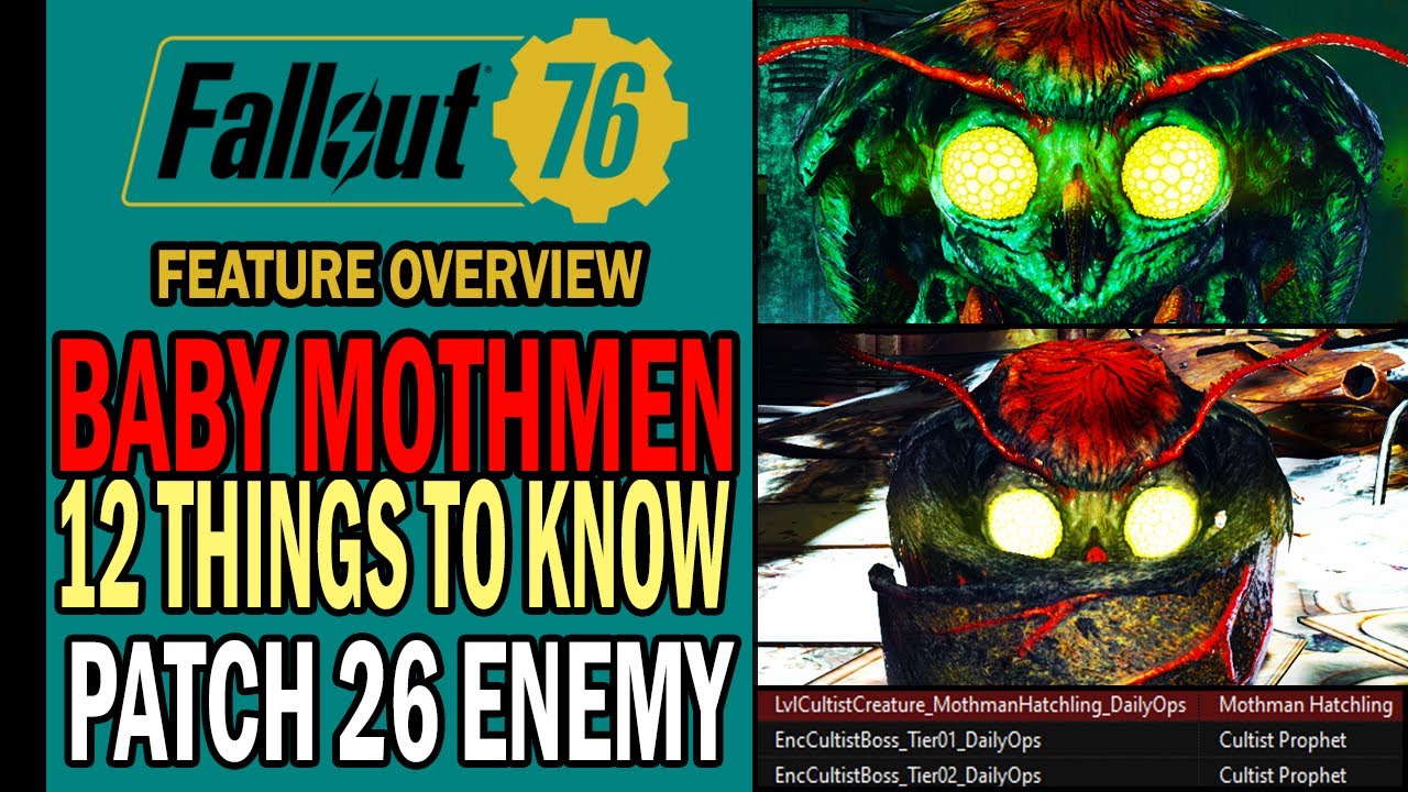 Baby Mothmen: 12 Things to Know! (New Patch 26 Enemy) | Feature ...