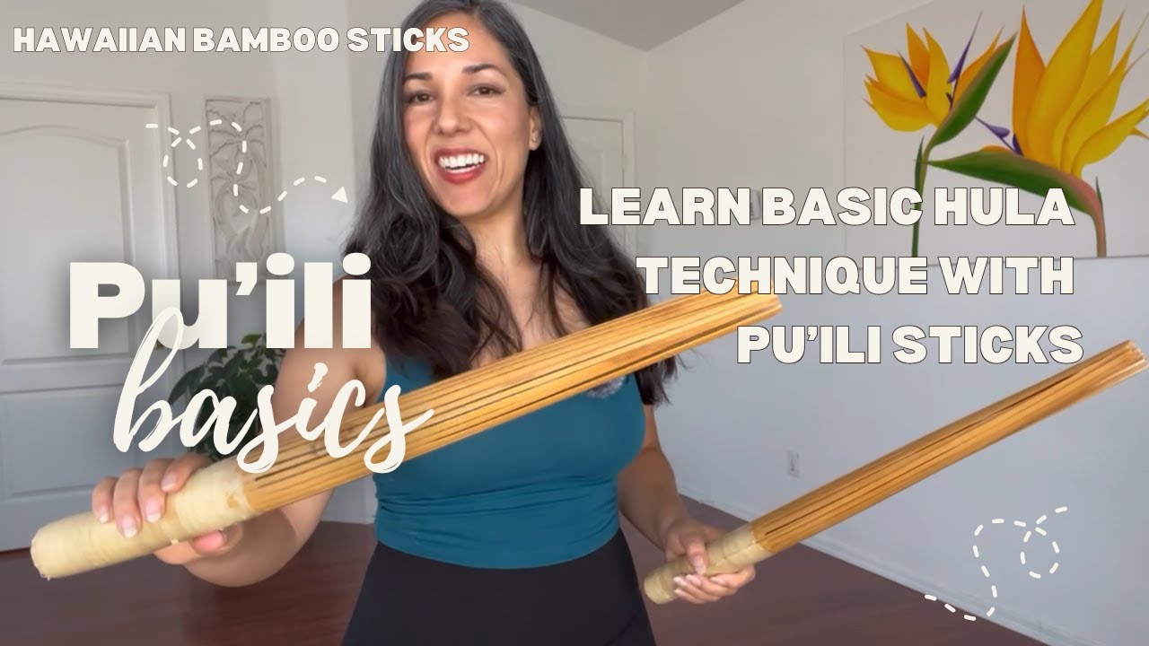 Pu'ili basics for hula (Hawaiian bamboo sticks) - YouTube