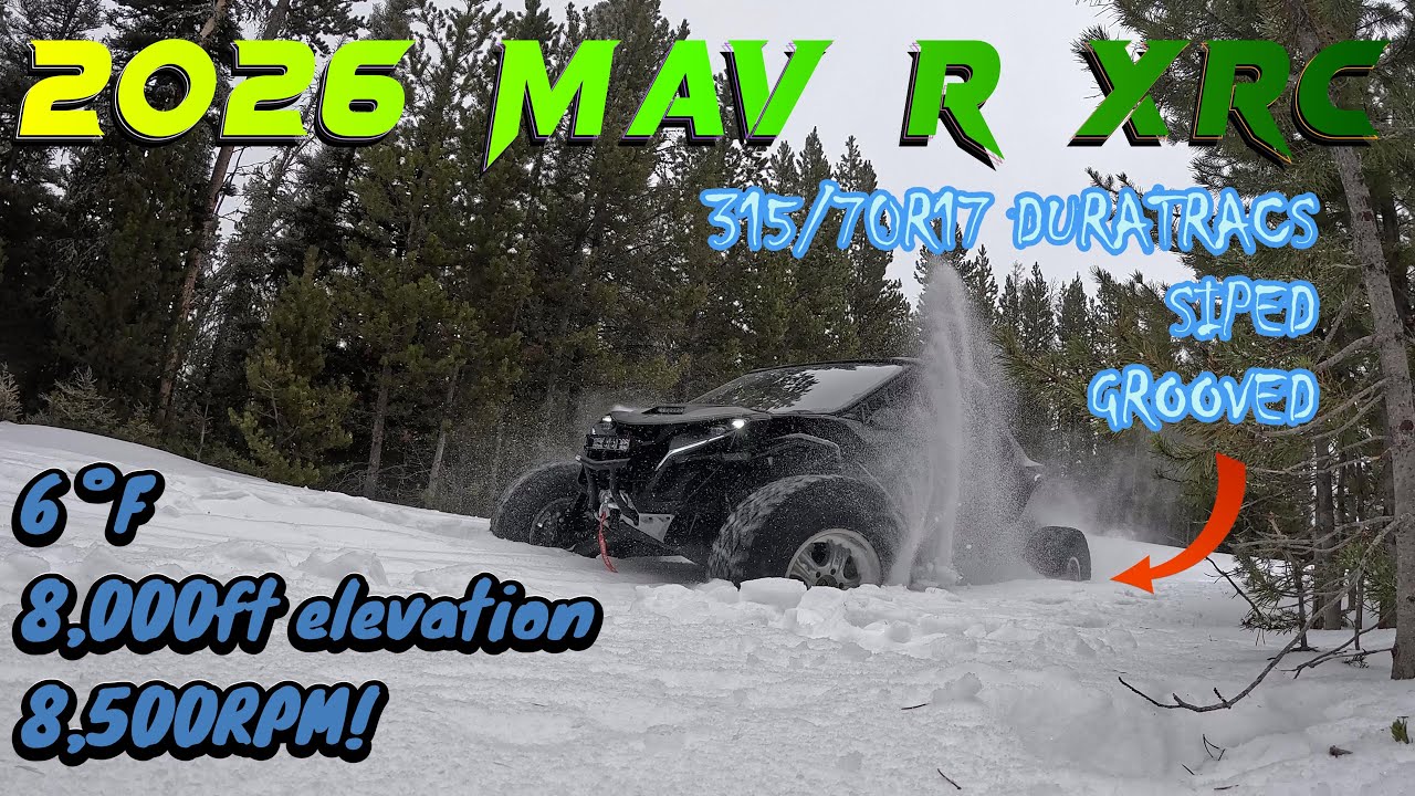 2026 MAV R COLD start @6° and custom snow DURATRACS! - YouTube